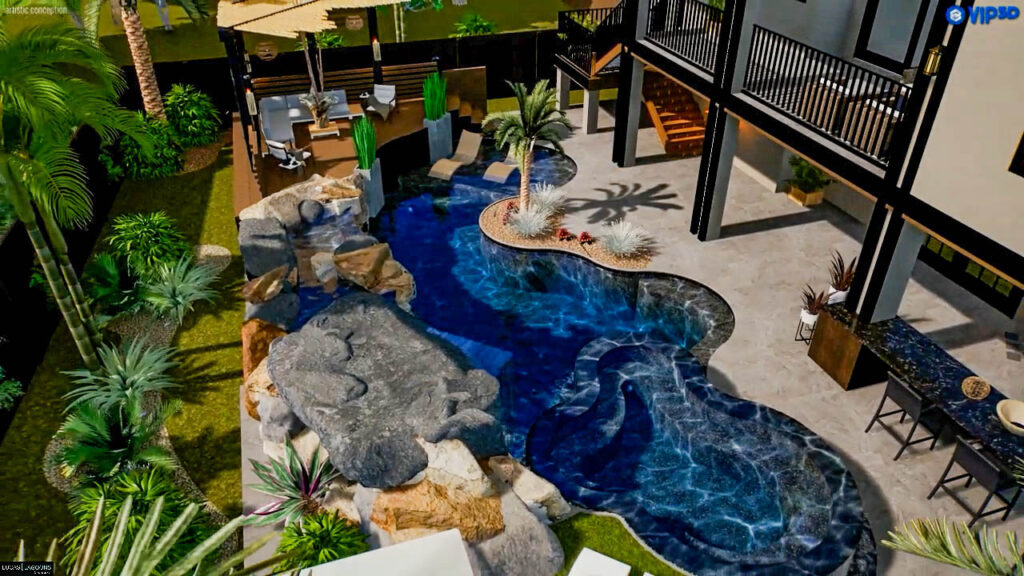 Insane Pool Design for a Project In Fort Myers - Lucas Lagoons Design ...