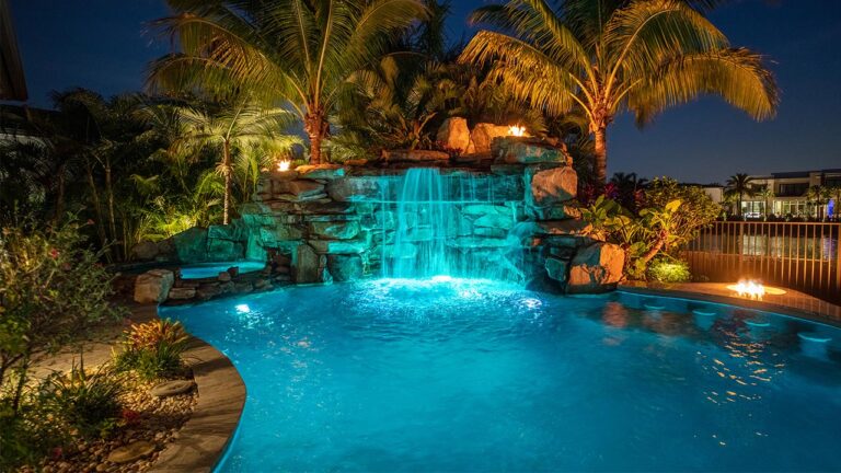 Natural Rock Waterfall in Boca Raton Florida! - Lucas Lagoons Design ...
